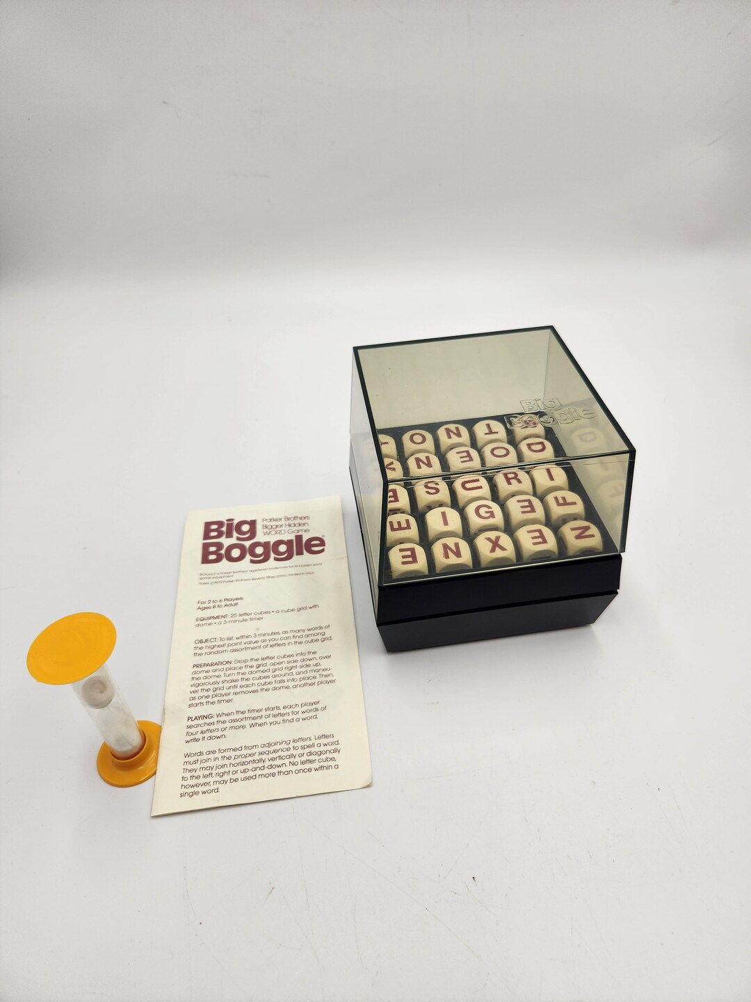 Big Boggle Word Game Vintage Parker Brothers Game Hidden Word Game - Etsy