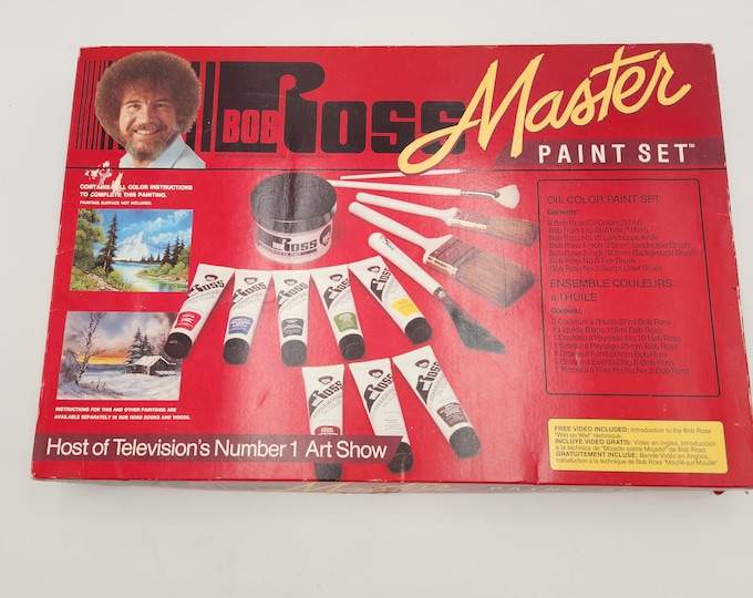 Bob Ross Master Paint Set VHS Follow Along - Etsy