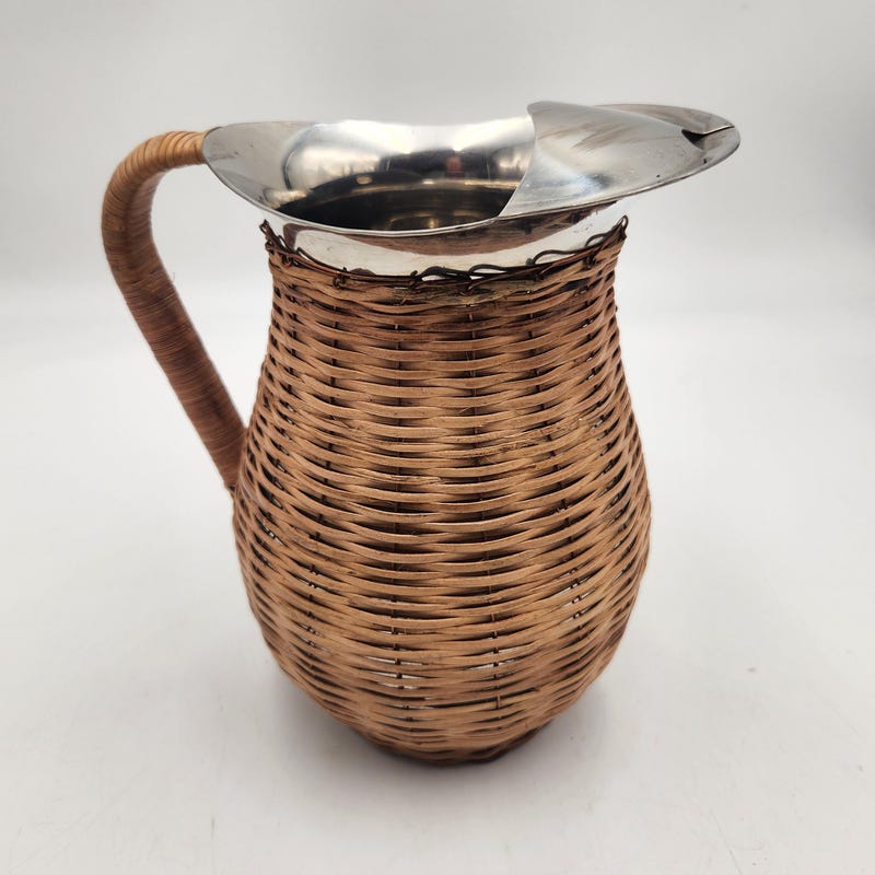 Wicker Pitcher - Etsy