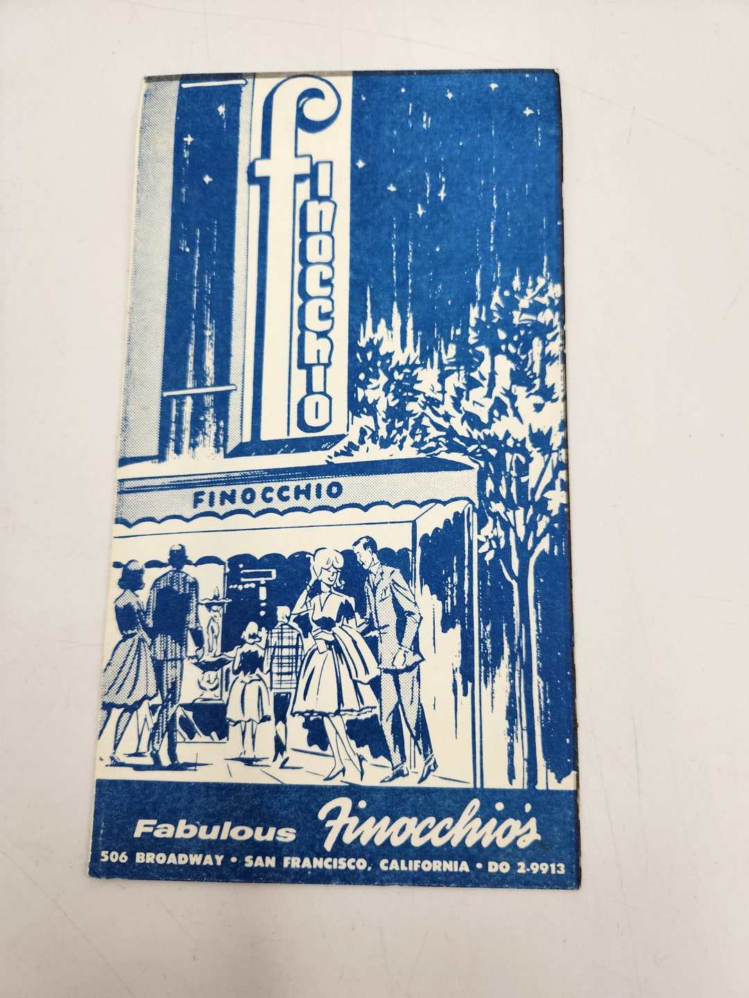Finoccio Nightclub Vintage Menu Female Impersonators - Etsy