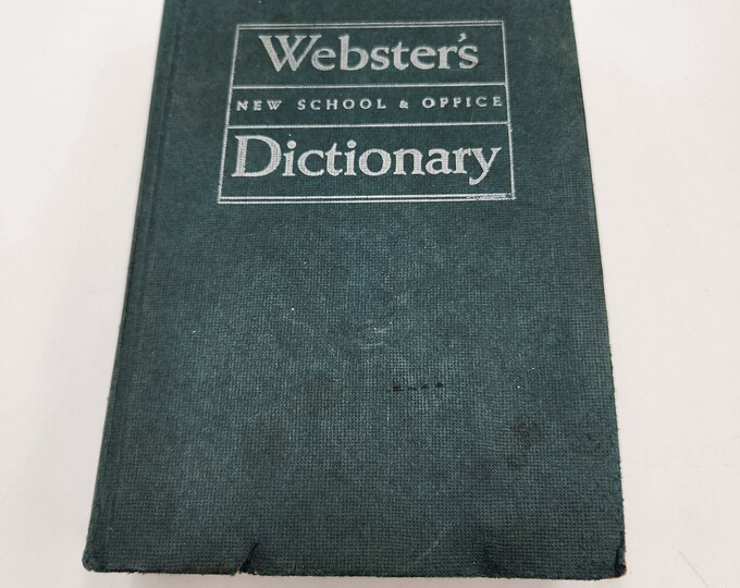 Webster's School and Office Dictionary Vintage 1962 - Etsy