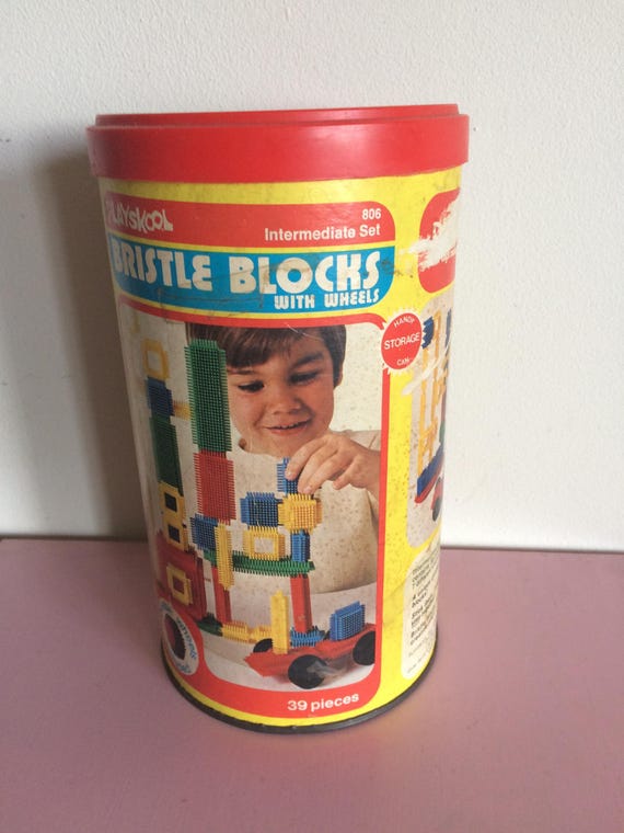 Vintage Playskool Bristle Blocks | Etsy