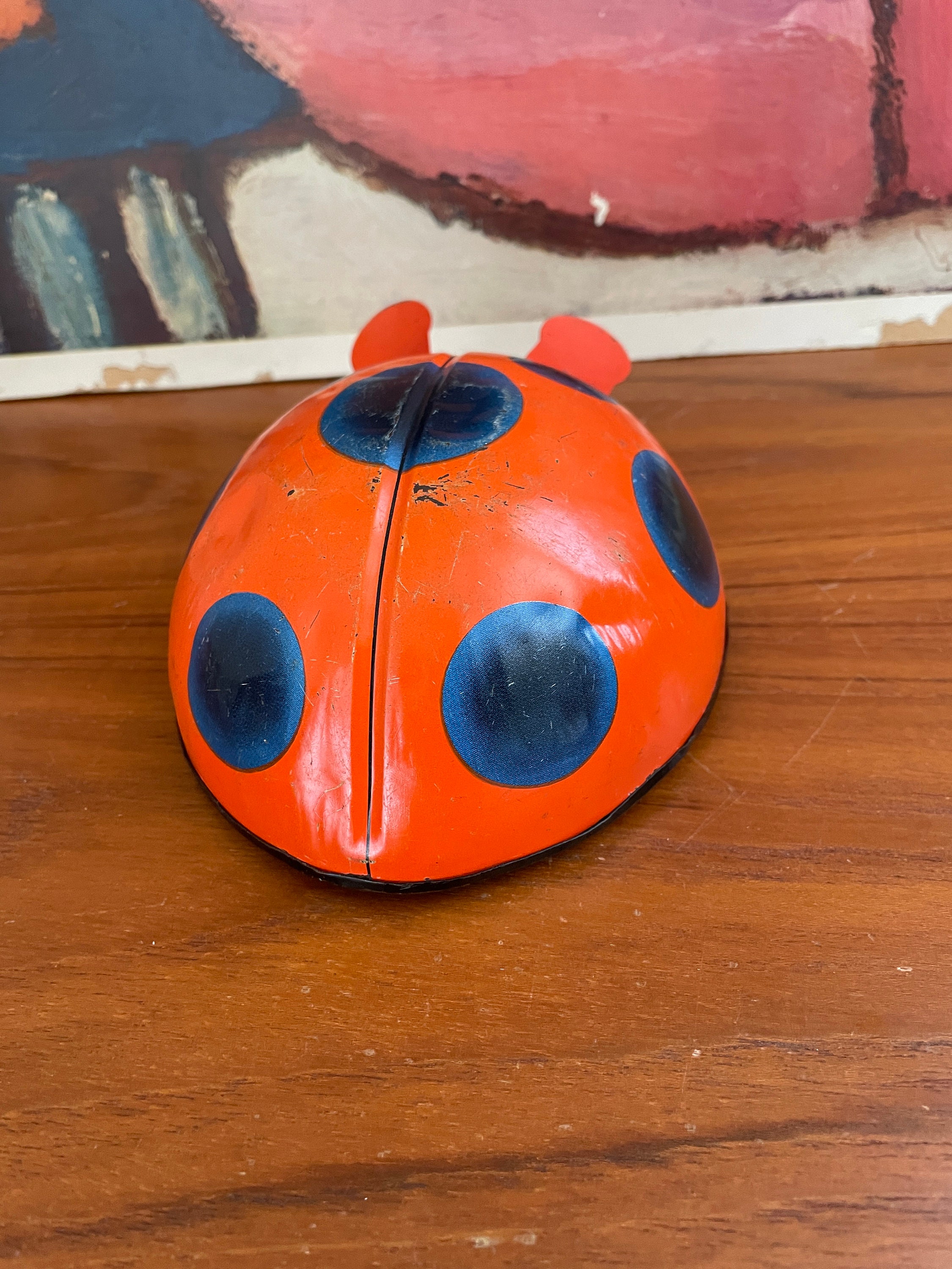 Large Vintage Lady Bug Friction Toy - Etsy