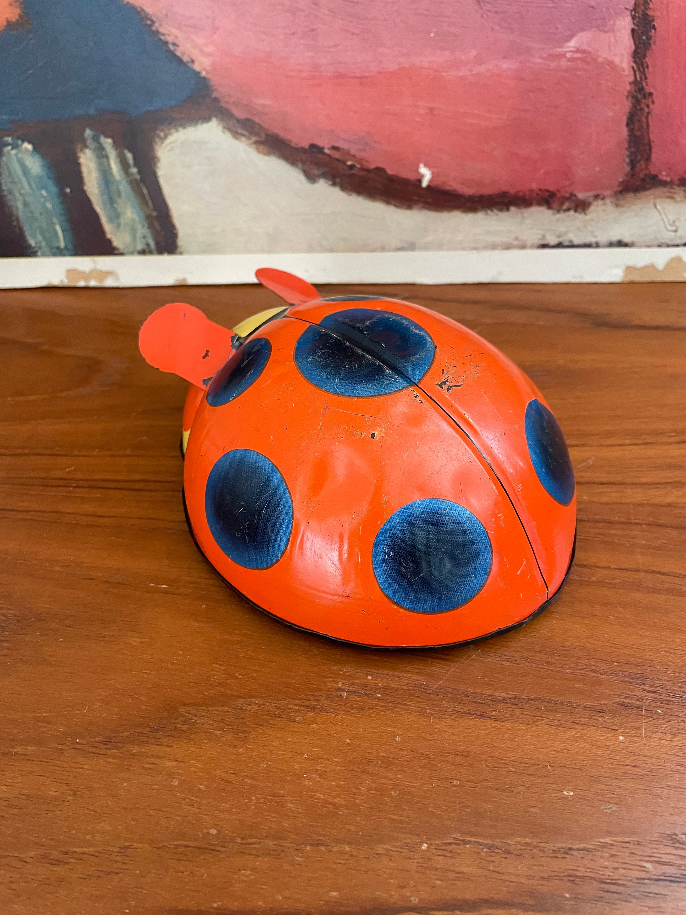 Large Vintage Lady Bug Friction Toy - Etsy
