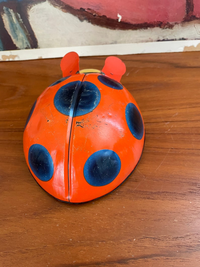 Large Vintage Lady Bug Friction Toy - Etsy