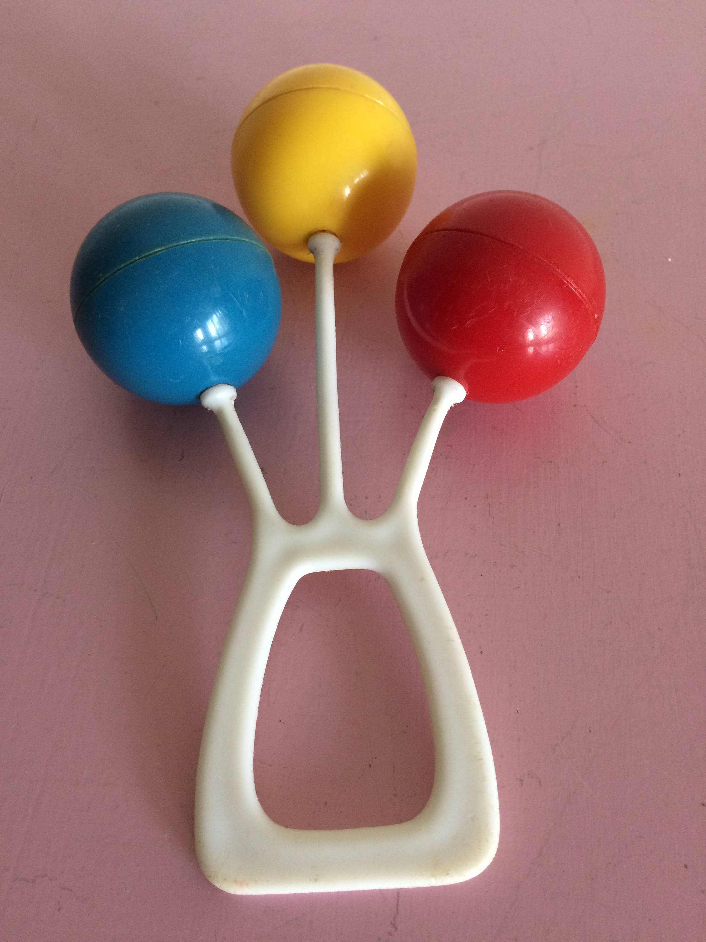 Vintage Rattle in Primary Colors - Etsy