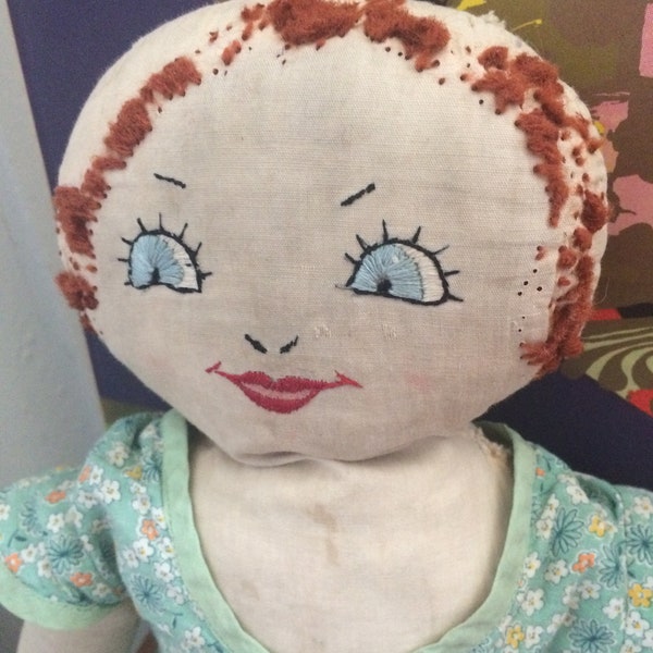 Vintage Cloth Doll - Etsy