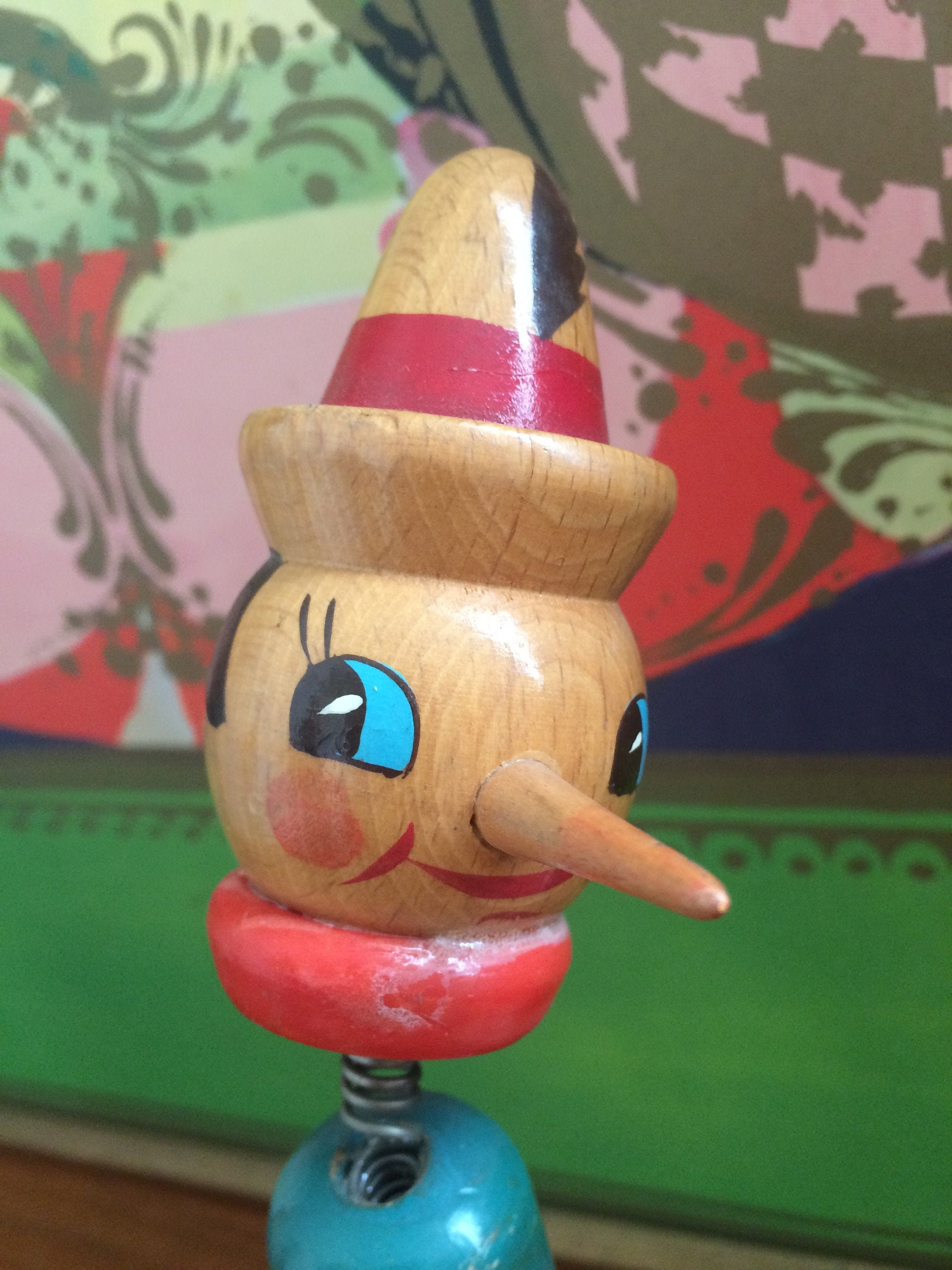 Vintage Japan Wood Pinocchios Ring Toss Game - Etsy
