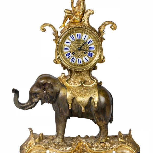 Elephant Clock - Etsy