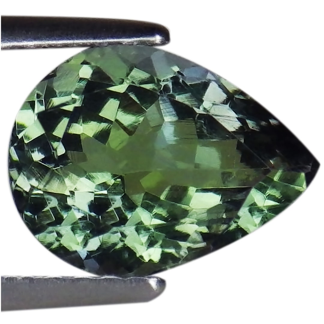 2.20 Ct AA Natural D Block Tanzanite Gemstone Medium Green Pear Cut - Etsy