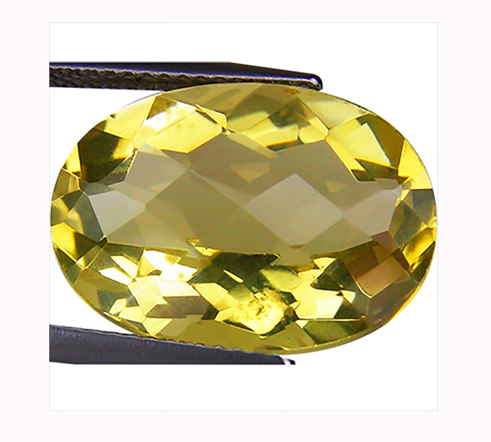 11.37 Ct Natural Lemon Quartz Gemstone Lemon Yellow Color Oval - Etsy UK
