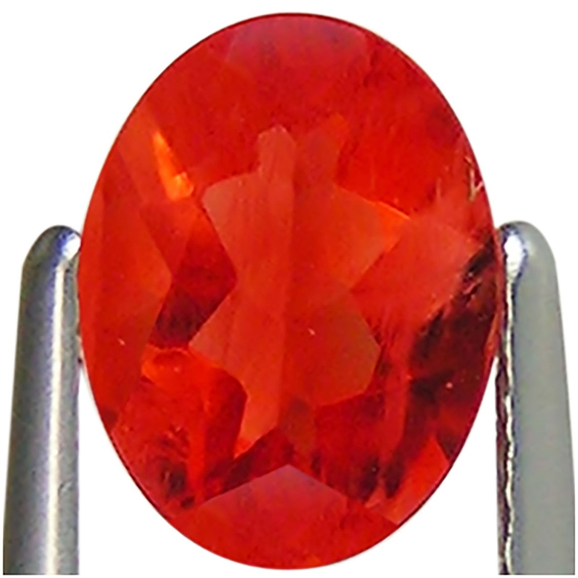 0.85 Ct Natural Red Andesine Gemstone Orange Red Color Oval | Etsy