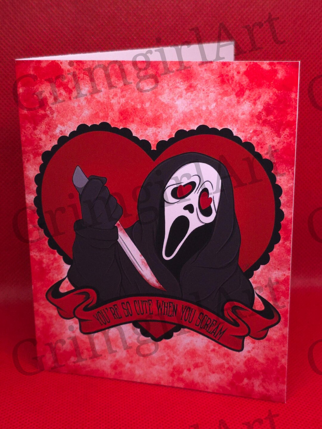 You're so Cute When You Scream - Horror Card - READ ALL INFO - Etsy