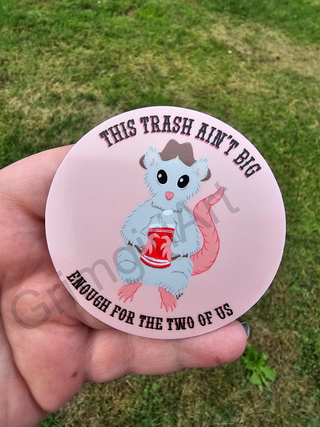 Possum Cowboy Decal Sticker - UV, Water Proof! - Etsy