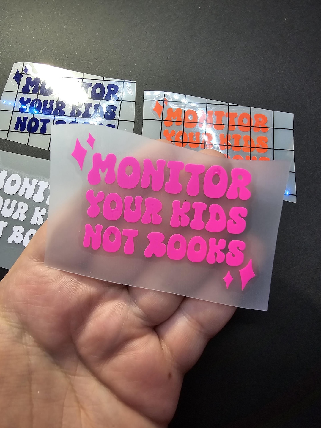 Monitor Your Kids, Not Books Vinyl Decal - Etsy