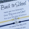 First Day of School Bracelets Back to School Bracelets Mommy and Me ...