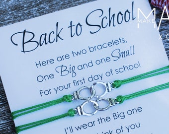 Back to School Bracelet First Day of School Mommy and Me - Etsy