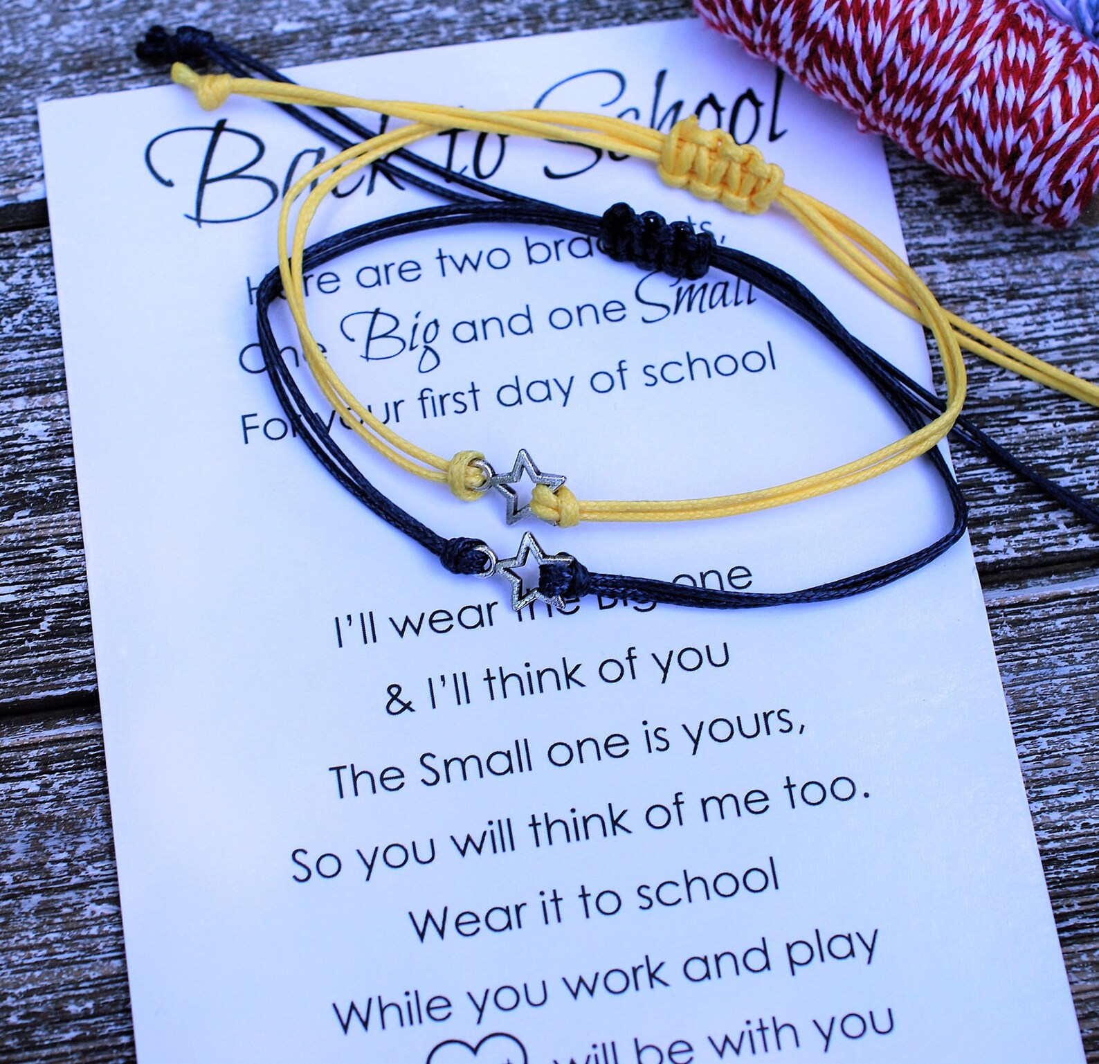 Back to School Bracelets First Day of School Bracelet Mommy | Etsy