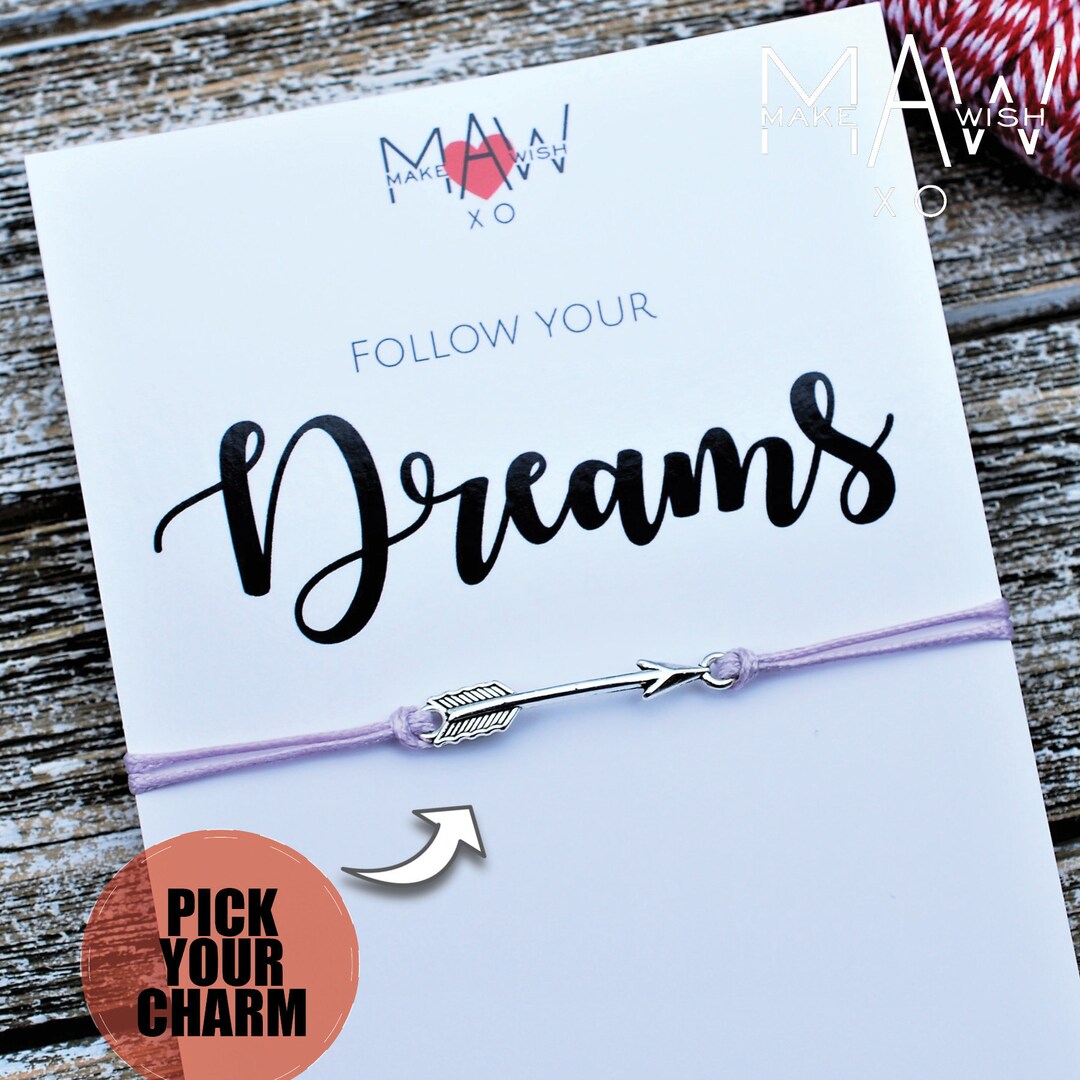 Graduation Gift College Graduation Arrow Bracelet Follow Your Dreams ...