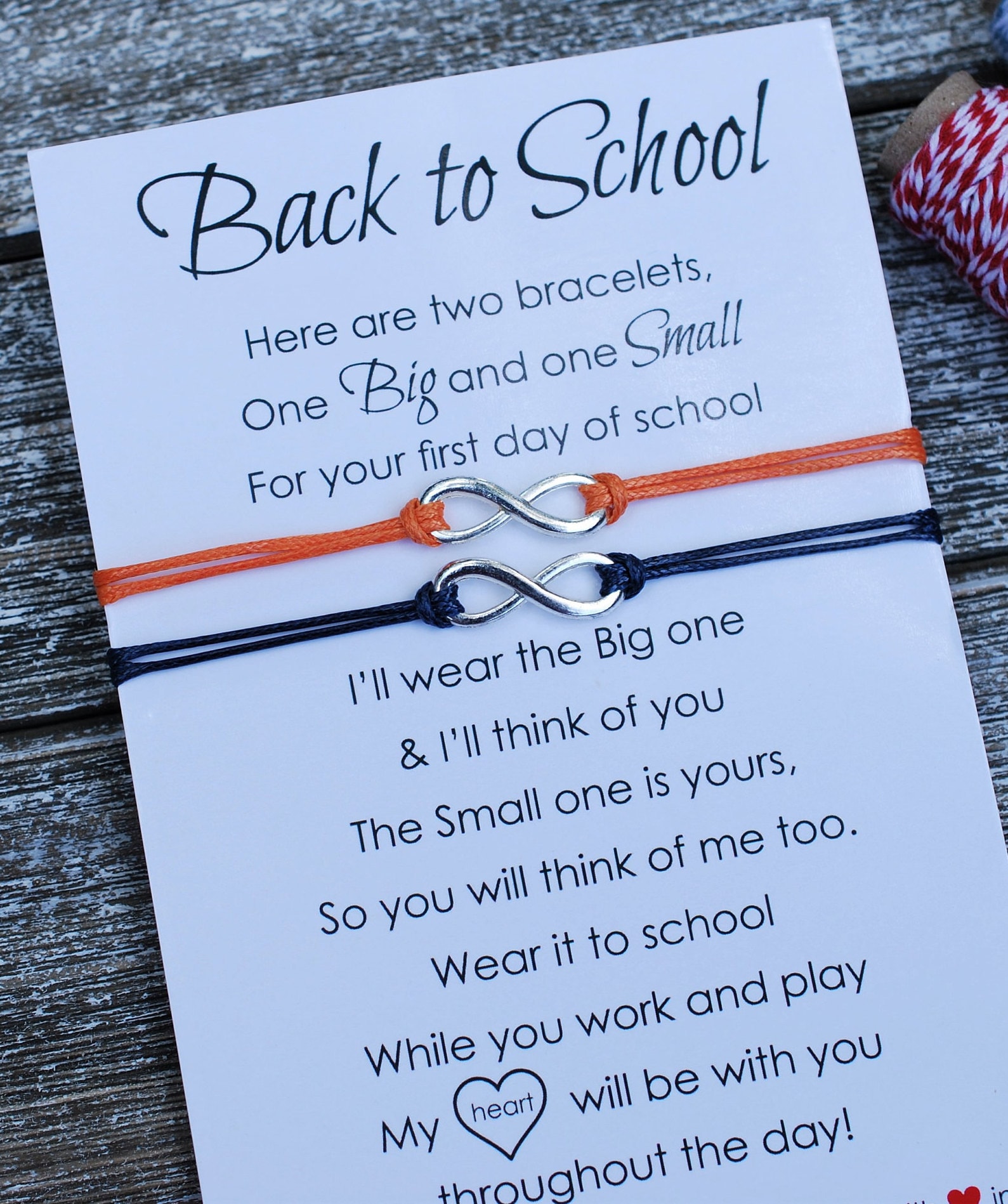 First Day of School Bracelets Back to School Bracelets Mommy and Me ...