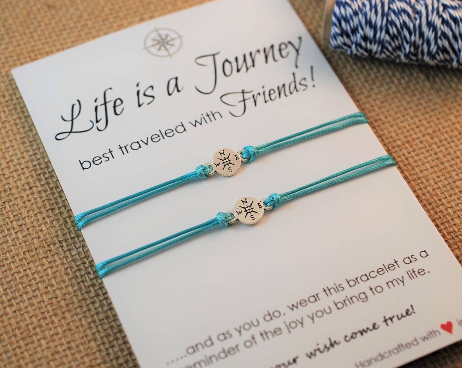 Best Friend Gifts Travel Gifts Friendship Bracelet Wanderlust - Etsy