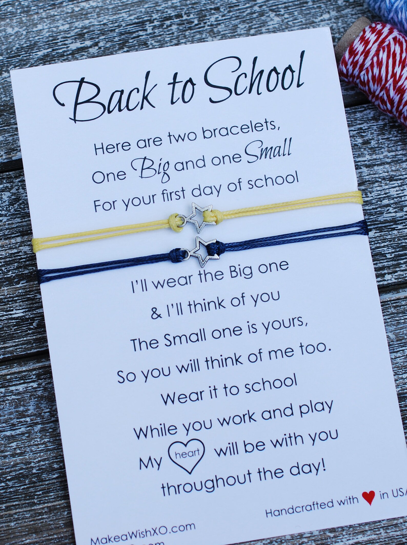 Back to School Bracelets First Day of School Bracelet Mommy - Etsy