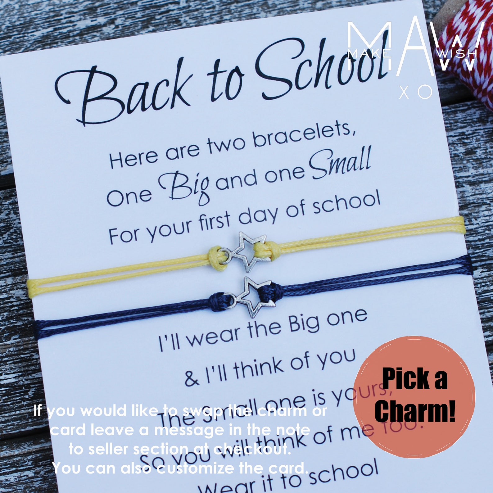 Back to School Bracelets First Day of School Bracelet Mommy - Etsy