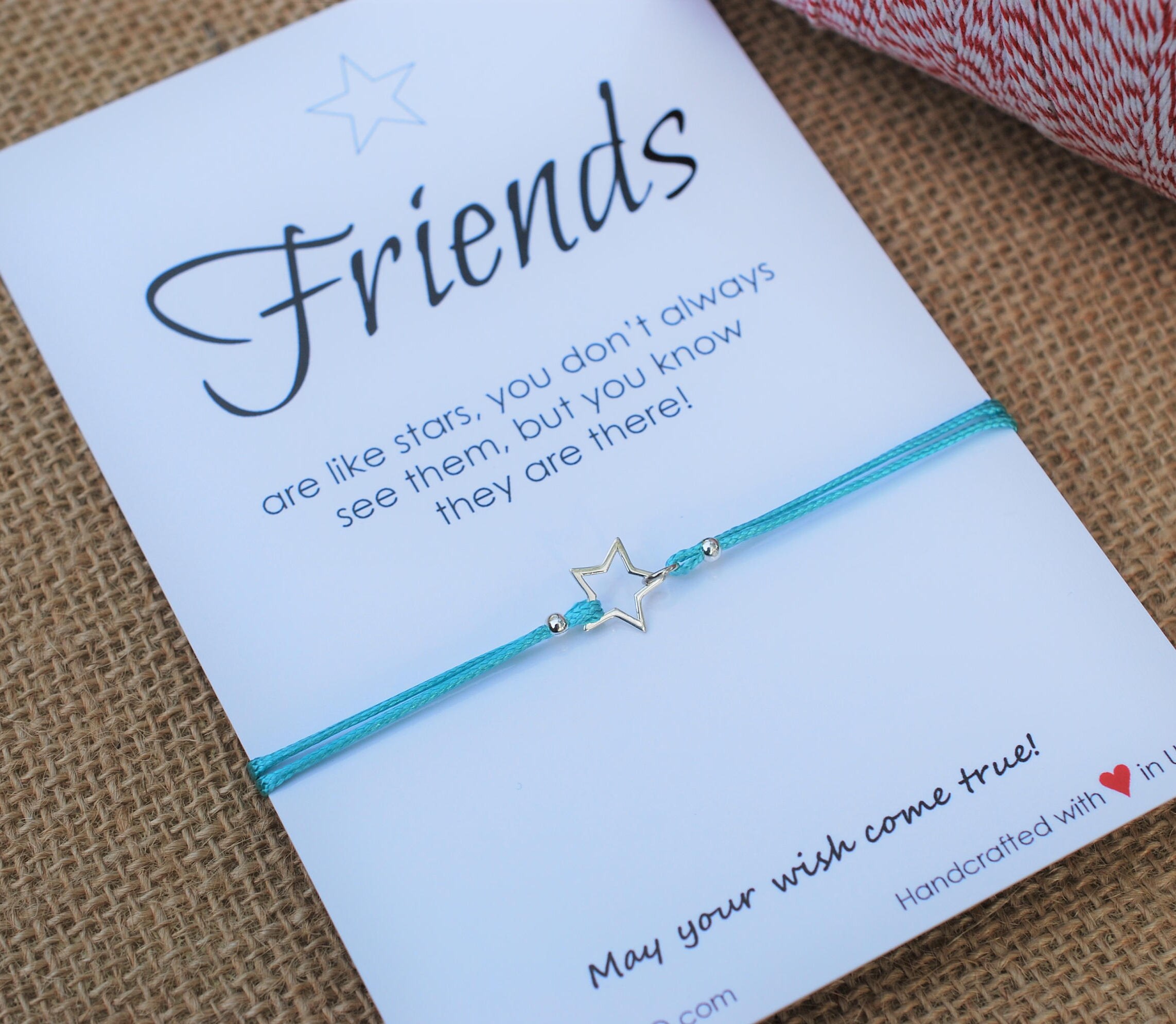 Best Friend Gifts Friends Are Like Stars Make a Wish Bracelet Gift for ...