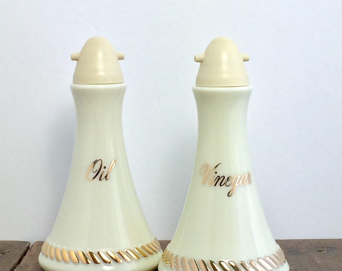 Wheatonware Oil and Vinegar Cruets - Vintage Wheatonware, Vintage Oil ...