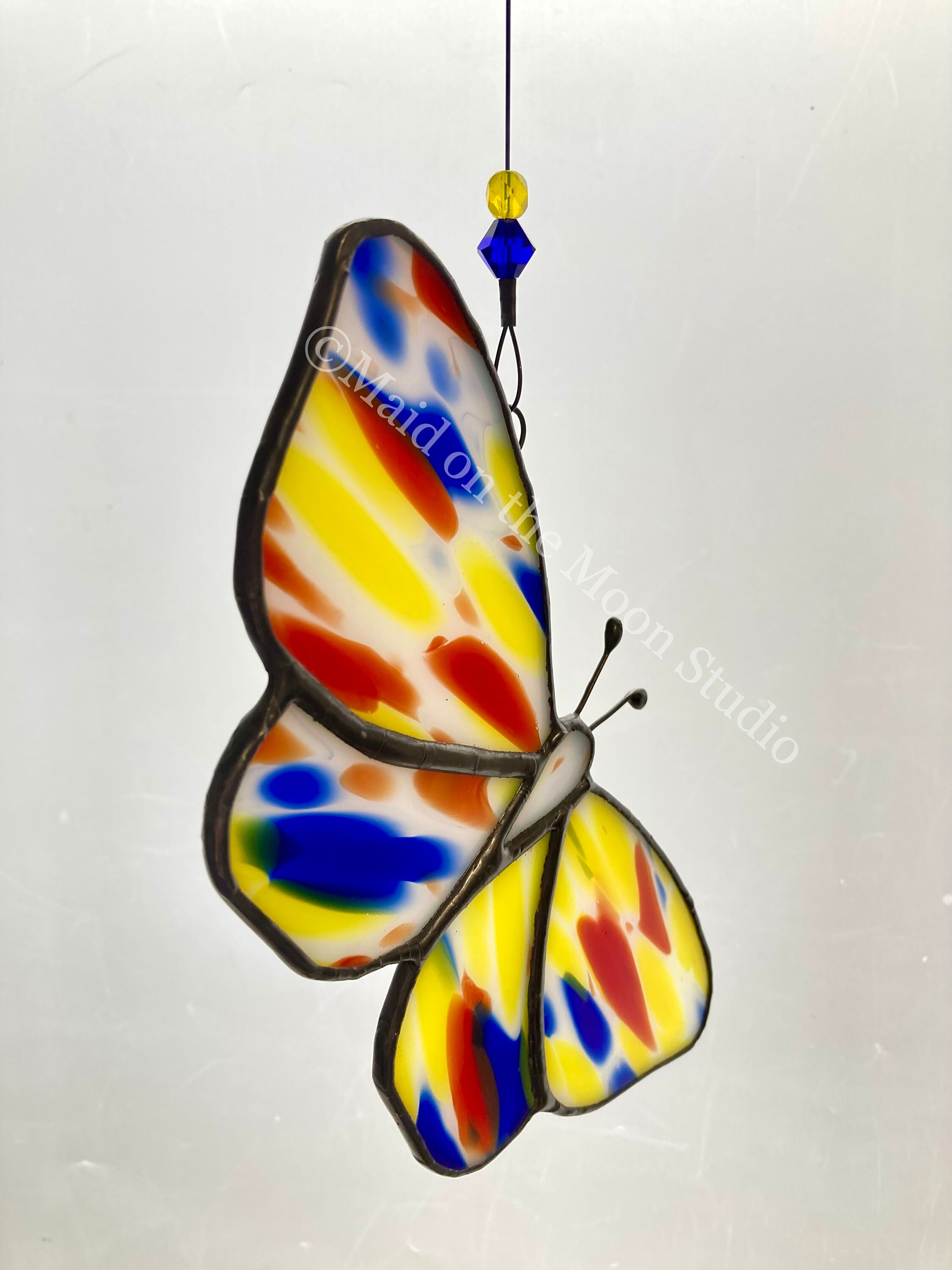 Stained Glass Butterfly - Multi-colored Glass Butterfly - Etsy