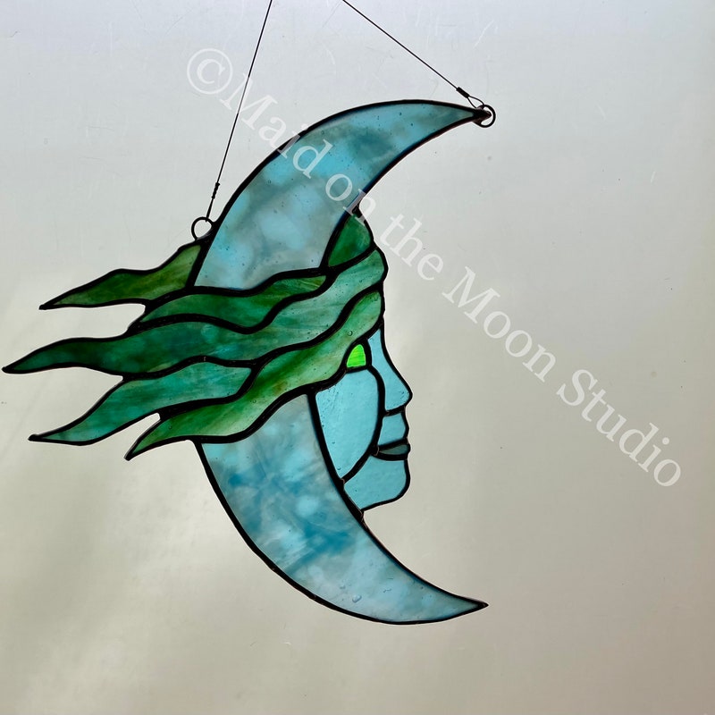 Stained Glass Moon - Etsy