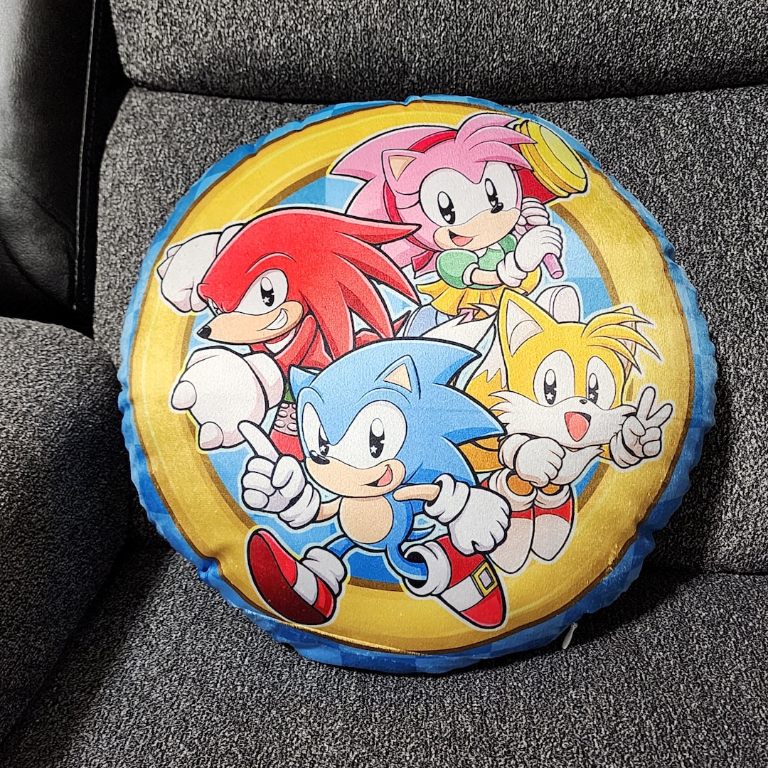 Sonic Superstars Tails Knuckles Amy Double-sided 15" Pillow - Etsy