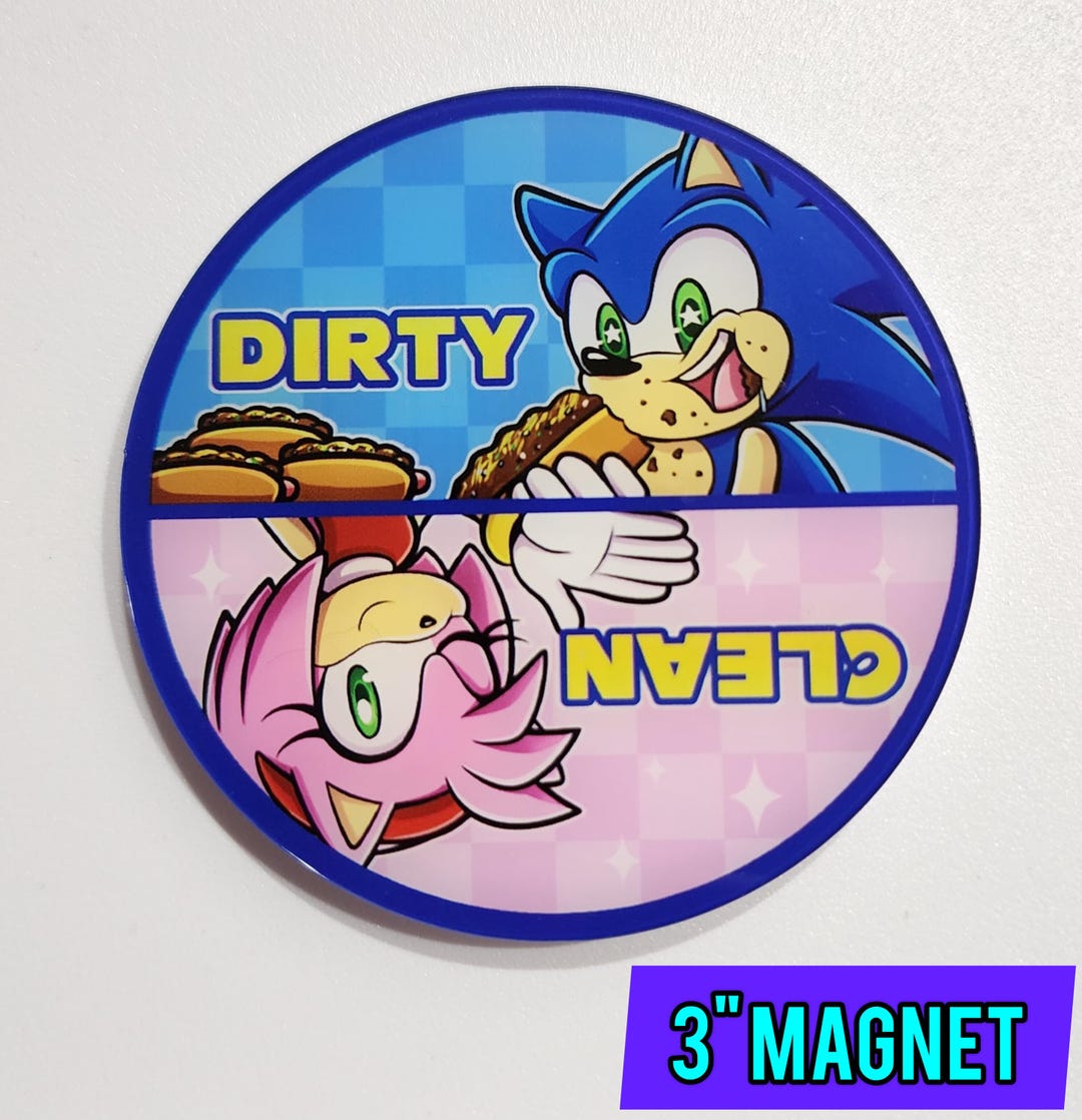 Sonic and Amy Sonamy 3" Dishwasher Magnet - Etsy