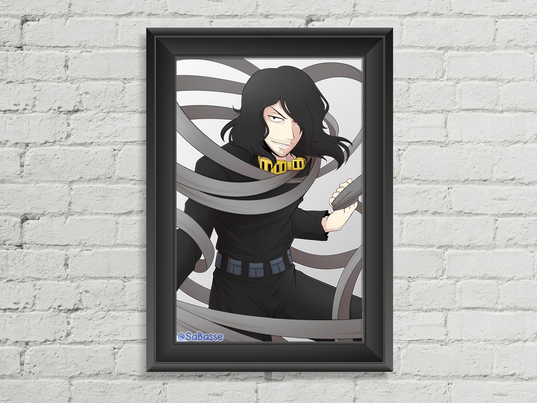 My Superhero Highschool Life Hot Sleepy Teacher Anime Art Print - Etsy