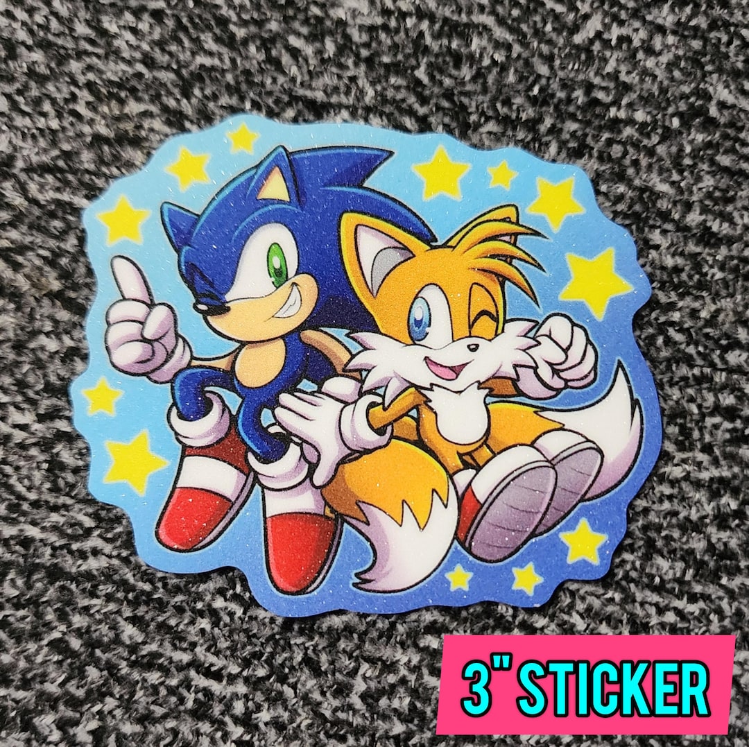 Sonic and Tails 3" Waterproof Vinyl Sticker - Etsy