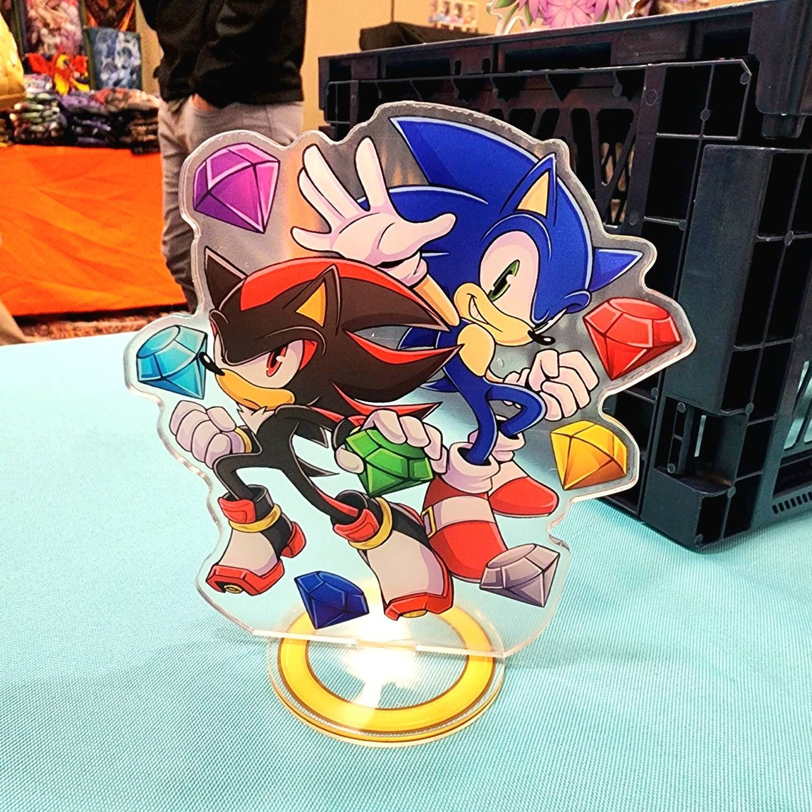 Super Sonic and Shadow SA2 Double-sided Acrylic Standee - Etsy