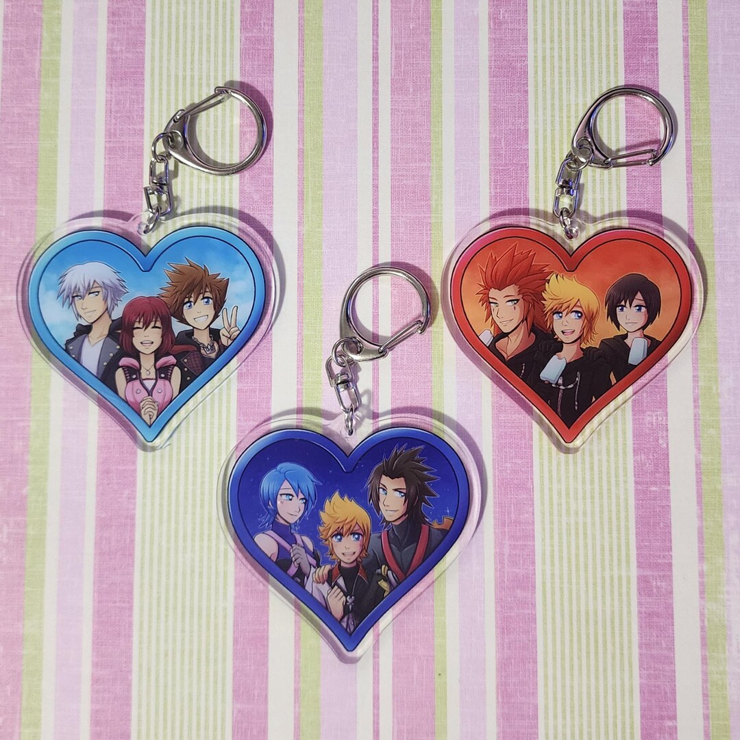 Kingdom Hearts Destiny Sea Salt Wayfinder Trio Double-sided Charm - Etsy