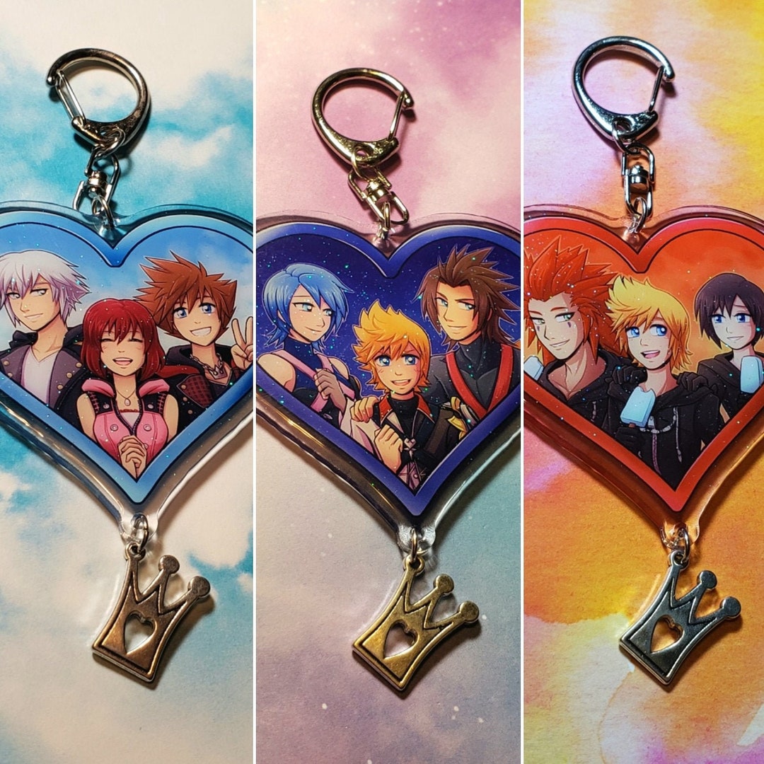 Kingdom Hearts Destiny Sea Salt Wayfinder Trio Double-sided Charm - Etsy