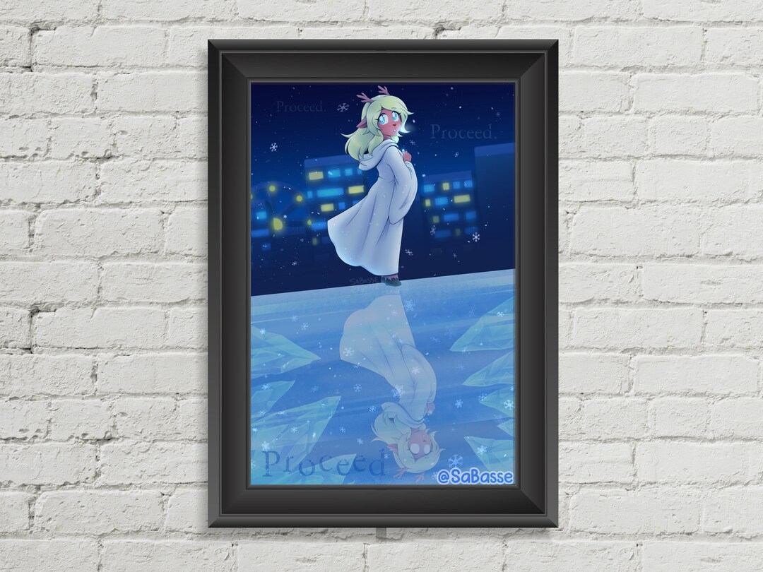 Deltarune Noelle Snowgrave Art Print Etsy