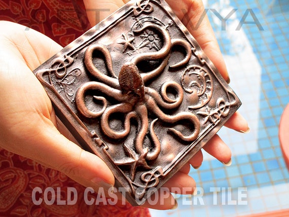 Octopus Wall Tile Tentacles Octopus Art and Statues Wall Art | Etsy