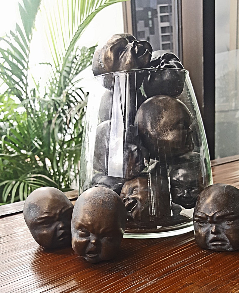 6 Adorable funny baby sculpture Creepy baby face sculpture art | Etsy