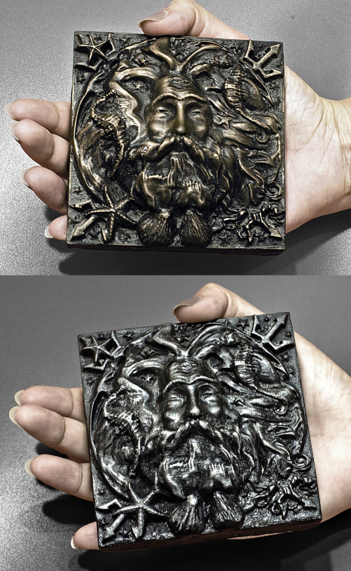 Neptune Garden Sculpture Metal Sculpture Neptune Bronze - Etsy