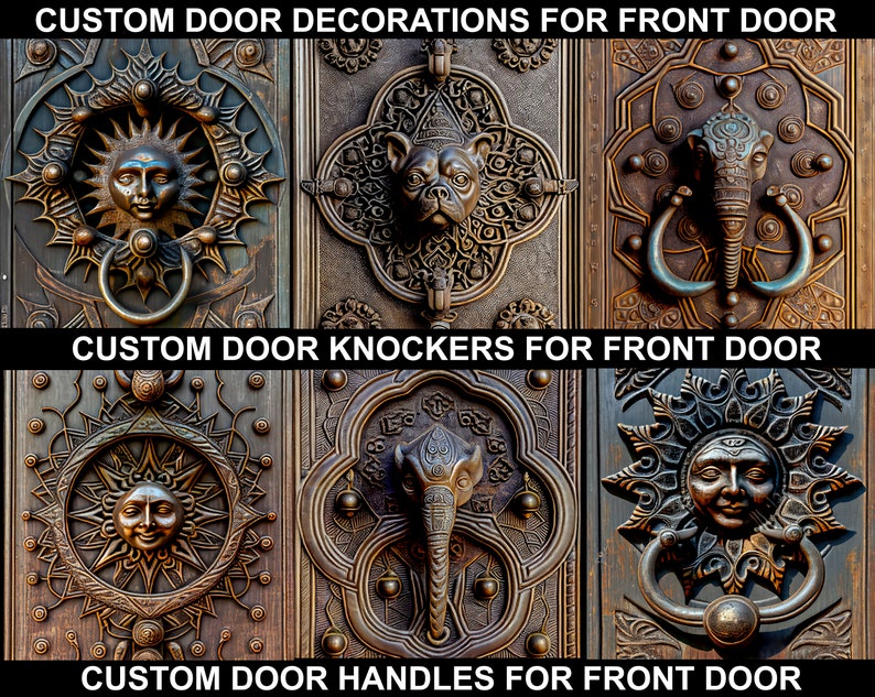 Custom Door Knocker for Front Door Labyrinth Door Knocker - Etsy