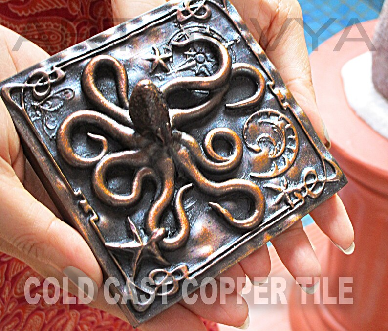 Octopus Wall Tile Tentacles Octopus Art and Statues Wall Art - Etsy