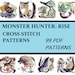 Monster Hunter Cross Stitch Pattern Collection 80 Monsters 160 Pdfs - Etsy