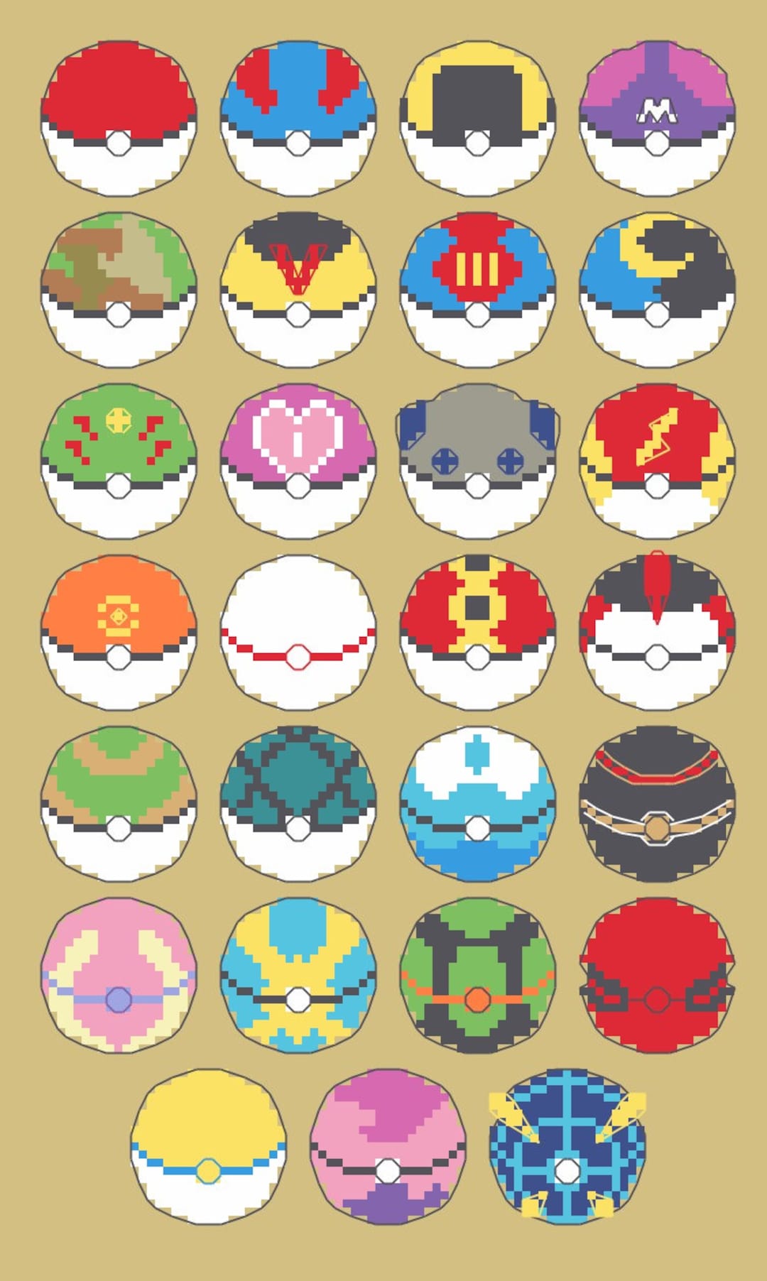 Pokeball Large Sampler - PDF Cross Stitch Pattern! - Etsy