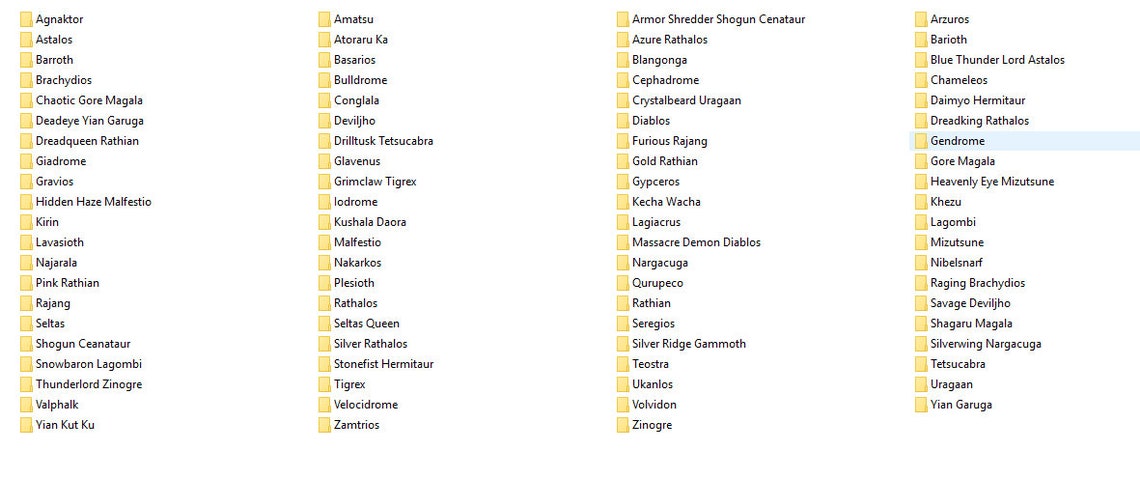 Monster Hunter Cross Stitch Pattern - Collection! (80 Monsters - 160 ...
