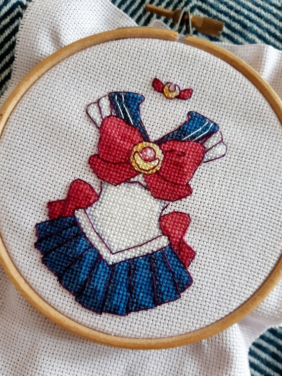 Cross Stitch Pattern PDF Sailor Moon Sewing & Needlecraft Craft Supplies & Tools Cross Stitch ...