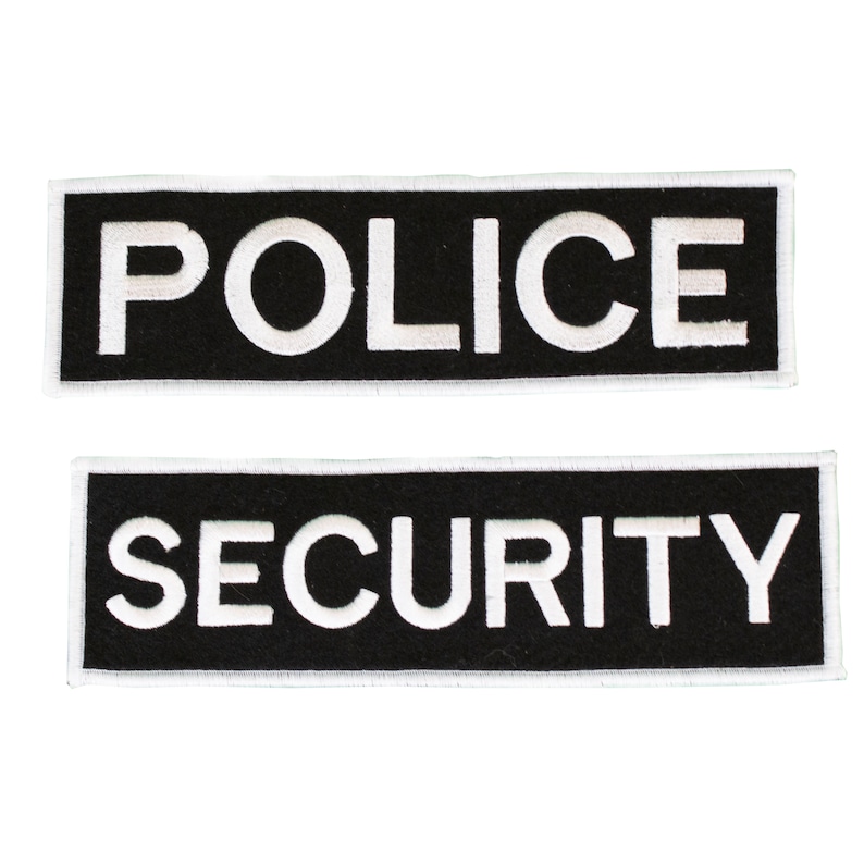 Police Security S.W.A.T ID Tag Embroidery Velcro Iron on Sew - Etsy