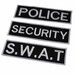 Police Security S.W.A.T ID Tag Embroidery Velcro Iron on Sew - Etsy